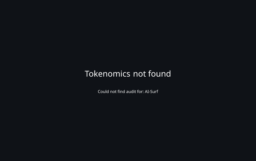 AISC - AI Surf Full Tokenomics Audit Analysis
